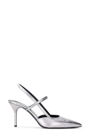Staud Sebastian Slingback Sandal - Pewter