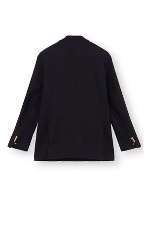 FORTELA David Double-breasted Jacket - Navy Blue