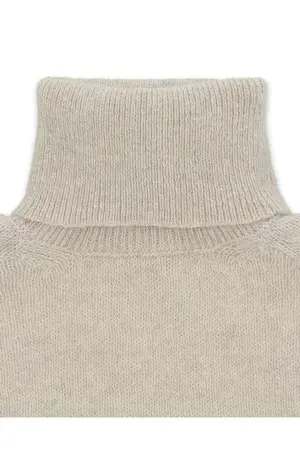 FORTELA Piero High Neck Alpaca Wool Sweater - Beige