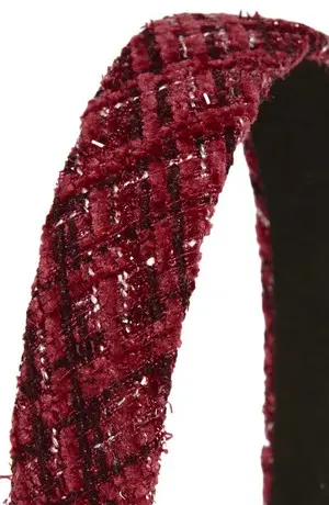 Tasha Padded Metallic Tweed Headband