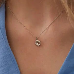 SPERO LONDON Dripping Molten Textured Pendant Necklace