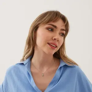 SPERO LONDON Dripping Molten Textured Pendant Necklace
