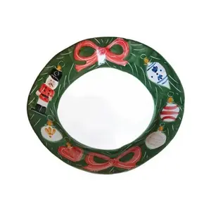 LA GABBIANELLA Christmas Serving Platter - White