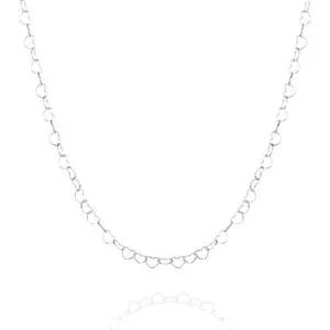 SPERO LONDON Love Heart Sterling Chain Necklace - Silver