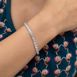 SPERO LONDON Sterling Tennis Bracelet4mm