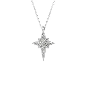 SPERO LONDON Northern Star Polaris Sterling Necklace - Silver