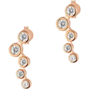 SPERO LONDON Star Cluster Stud Earring - Rose Gold