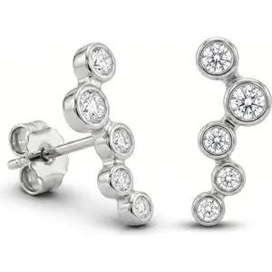SPERO LONDON Star Cluster Stud Earrings - Silver