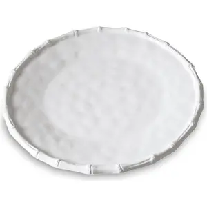 BEATRIZ BALL COLLECTION Vida Cane Round Platter - White