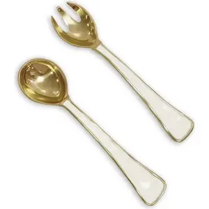 BEATRIZ BALL COLLECTION Encanto Soho Salad Servers - Cream