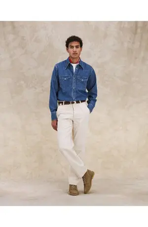 FORTELA Yellowstone Stone Wash Denim Shirt