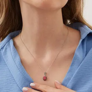 SPERO LONDON Oval Opal Sterling Pendant Necklace - Silver
