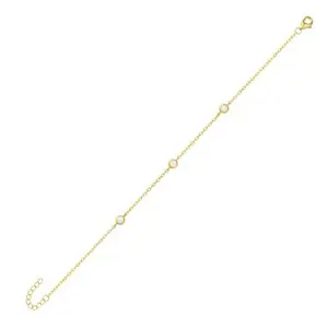 SPERO LONDON White Opal Sterling Silver Bracelet - Gold