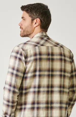 LEISURE LAB Wolf Flannel Button Up