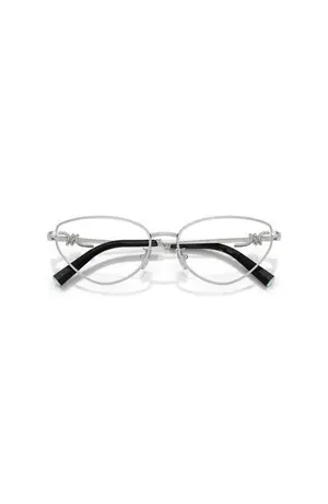 Tiffany & Co. 56mm Cat Eye Optical Glasses - Silver
