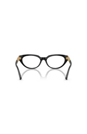 Versace 52mm Cat Eye Optical Glasses - Black