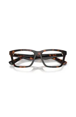 Burberry 53mm Rectangle Optical Glasses - Brown