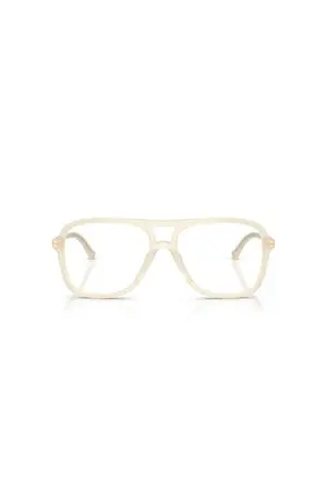 JIMMY CHOO 55mm Pilot Eyeglasses - Yellow