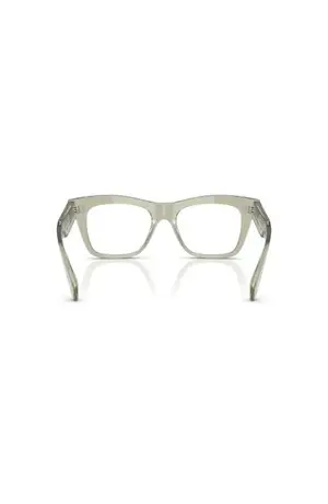 Oliver Spencer 51mm Rectangle Optical Glasses - Green