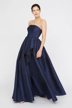 Theia Esmerina Taffeta Asymmetric Gown