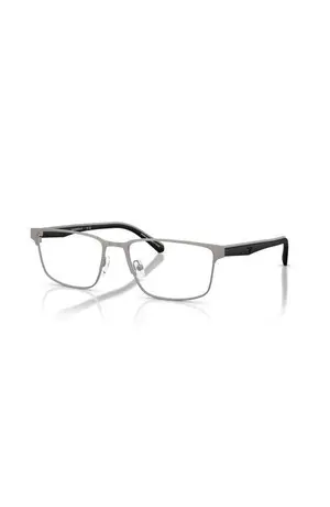Emporio Armani 56mm Rectangle Optical Glasses - Grey