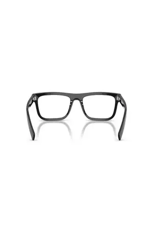Prada 53mm Rectangle Eyeglasses - Black