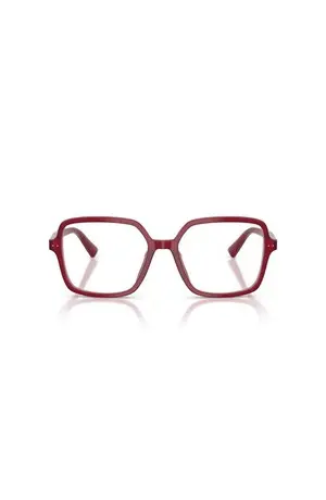 JIMMY CHOO 53mm Square Eyeglasses - Red