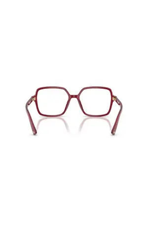 JIMMY CHOO 53mm Square Eyeglasses - Red
