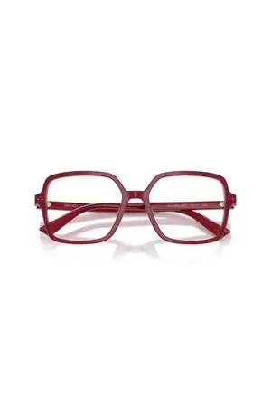 JIMMY CHOO 53mm Square Eyeglasses - Red
