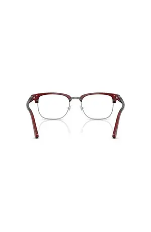 SFEROFLEX 53mm Square Full Rim Eyeglasses - Red