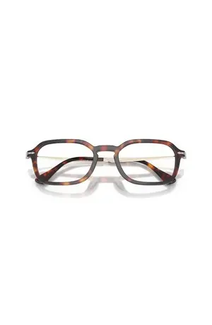 Persol Rectangle Optical Glasses - Tortoise
