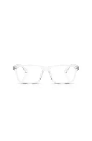 Armani Exchange 56mm Rectangle Eyeglasses - Transparent