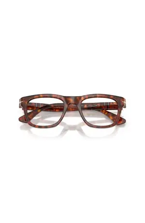 Persol 53mm Square Eyeglasses - Tortoise