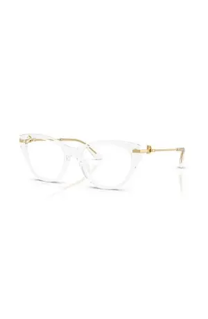Dolce & Gabbana 53mm Butterfly Eyeglasses - Transparent