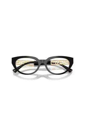 Versace 54mm Cat Eye Optical Glasses - Black