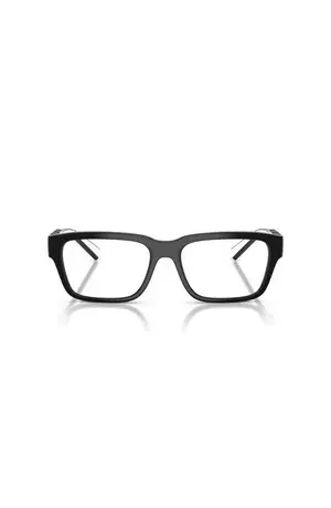 Dolce & Gabbana 53mm Rectangle Optical Eyeglasses - Black