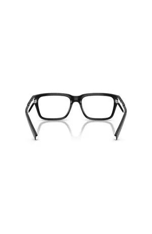 Dolce & Gabbana 53mm Rectangle Optical Eyeglasses - Black