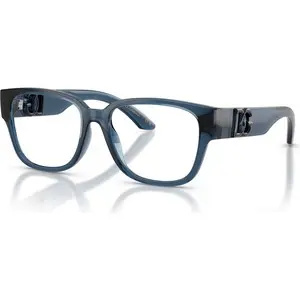Dolce & Gabbana 49mm Square Full Rim Eyeglasses Blue
