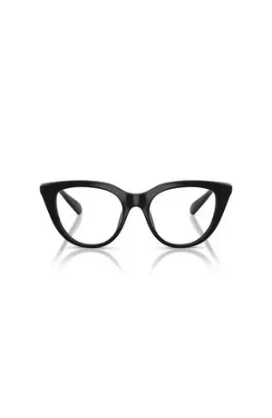 SWAROVSKI 49mm Cat Eye Optical Glasses - Black
