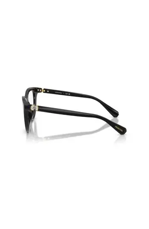 SWAROVSKI 49mm Cat Eye Optical Glasses - Black