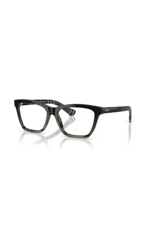Burberry 52mm Rectangle Optical Glasses - Grey