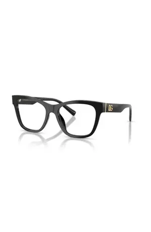 Dolce & Gabbana 55mm Square Optical Glasses - Black