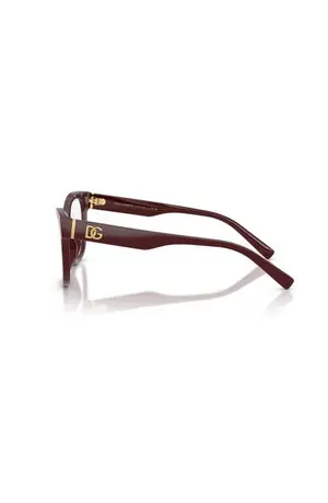 Dolce & Gabbana 55mm Square Optical Glasses - Red