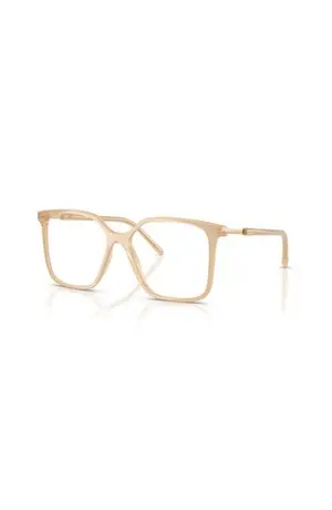 Armani Exchange 53mm Irregular Eyeglasses - Brown