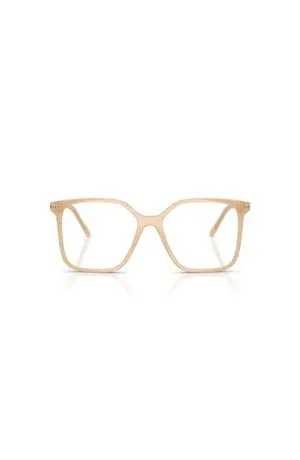 Armani Exchange 53mm Irregular Eyeglasses - Brown