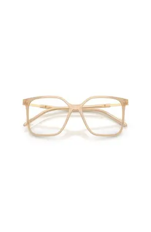 Armani Exchange 53mm Irregular Eyeglasses - Brown