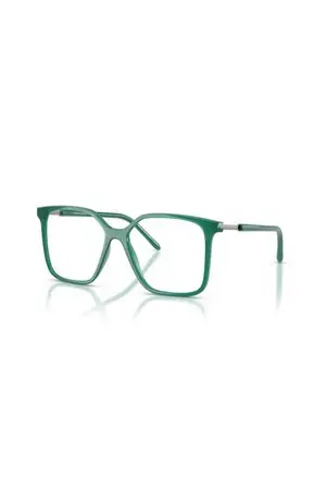 Armani Exchange 53mm Irregular Eyeglasses - Green