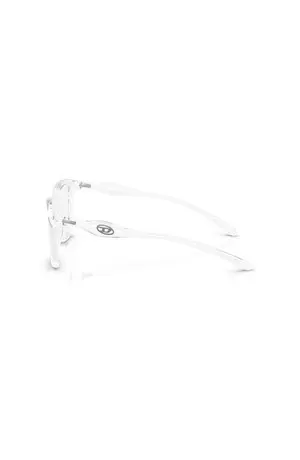 DIESEL® 53mm Square Full Rim Eyeglasses - Transparent