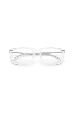 Ray-ban 54mm Rectangle Full Rim Eyeglasses - Transparent
