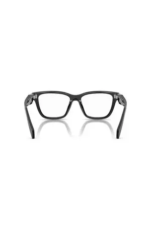 Prada 52mm Butterfly Eyeglasses - Black